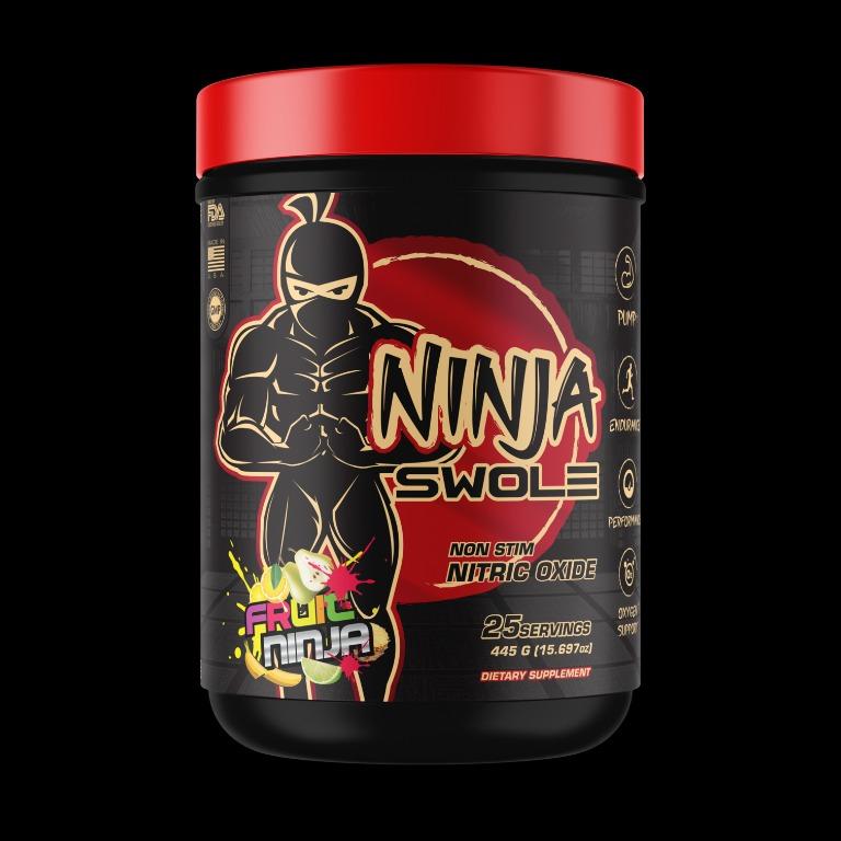 Ninja Swole: Non-Stim Pump Pre Workout, Health & Nutrition, Health ...