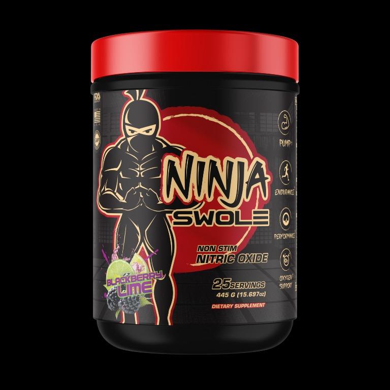 Ninja Swole: Non-Stim Pump Pre Workout, Health & Nutrition, Health ...