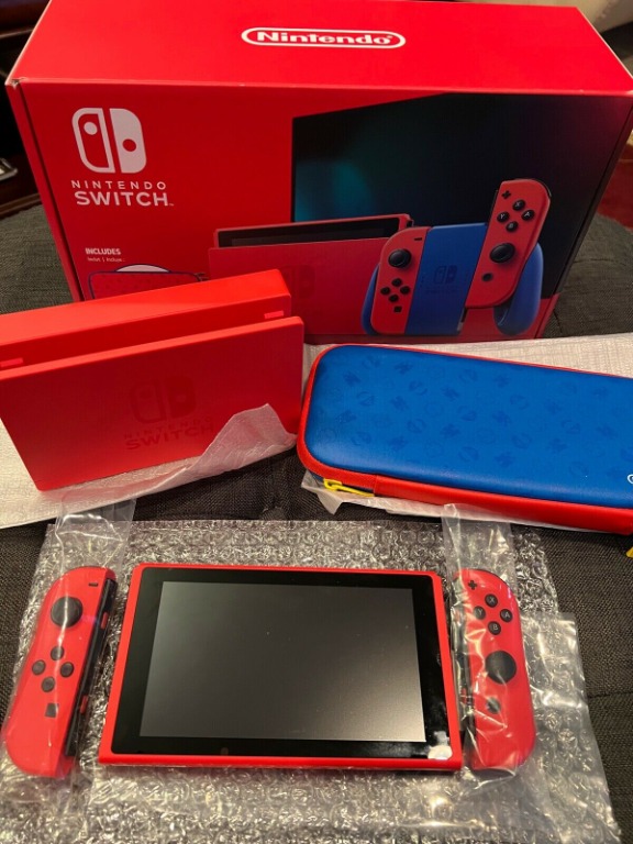 Nintendo Switch Mario Red & Blue edition (Display Set), Video Gaming ...