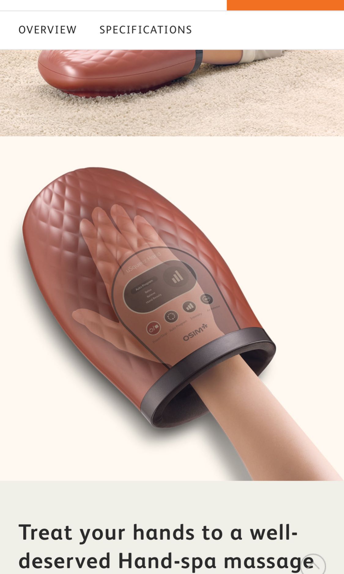 Original OSIM Hand Massager- uSqueez Hand, Beauty & Personal Care ...