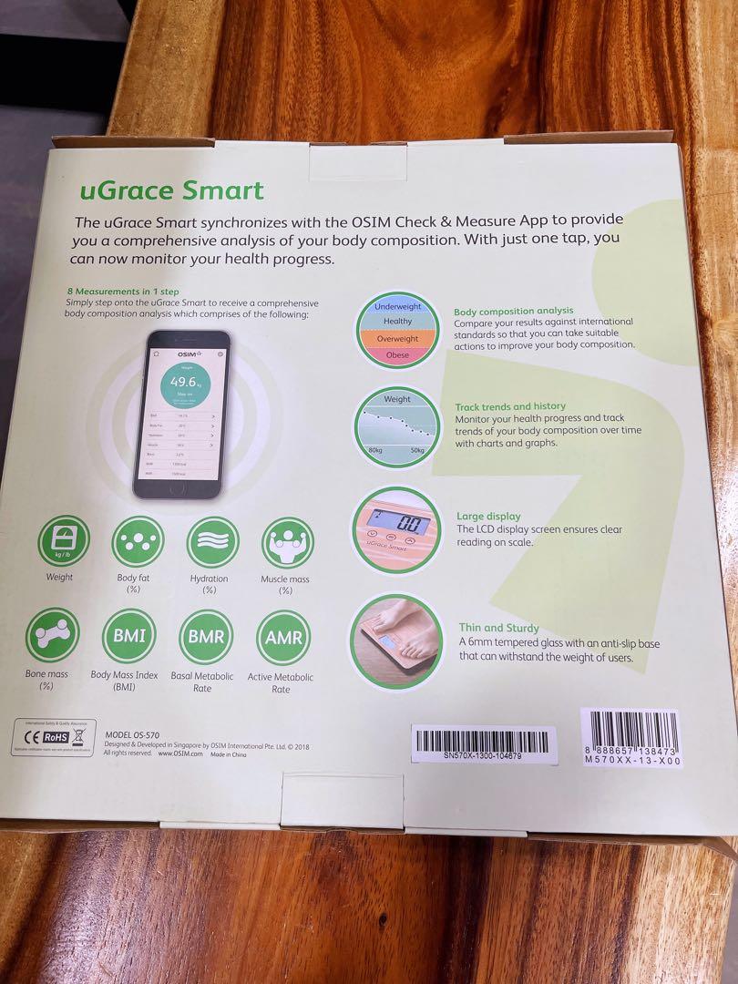 OSIM uGrace Smart Body Composition Monitor, Health & Nutrition, Health ...