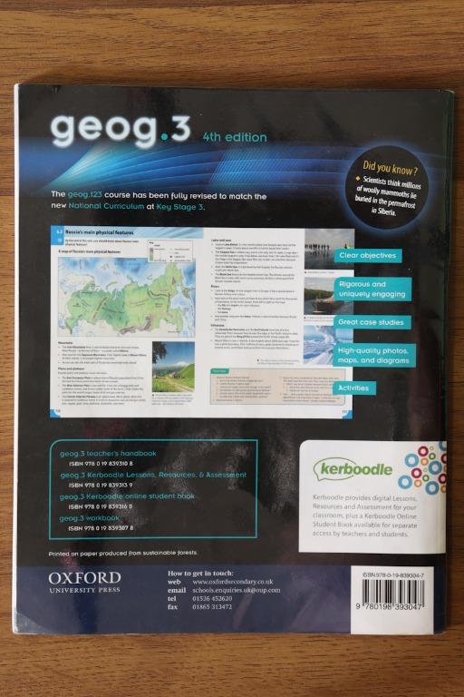 Oxford Geography 4th Edition geog.3 Year 9, Hobbies & Toys, Books & Magazines, Textbooks on ...