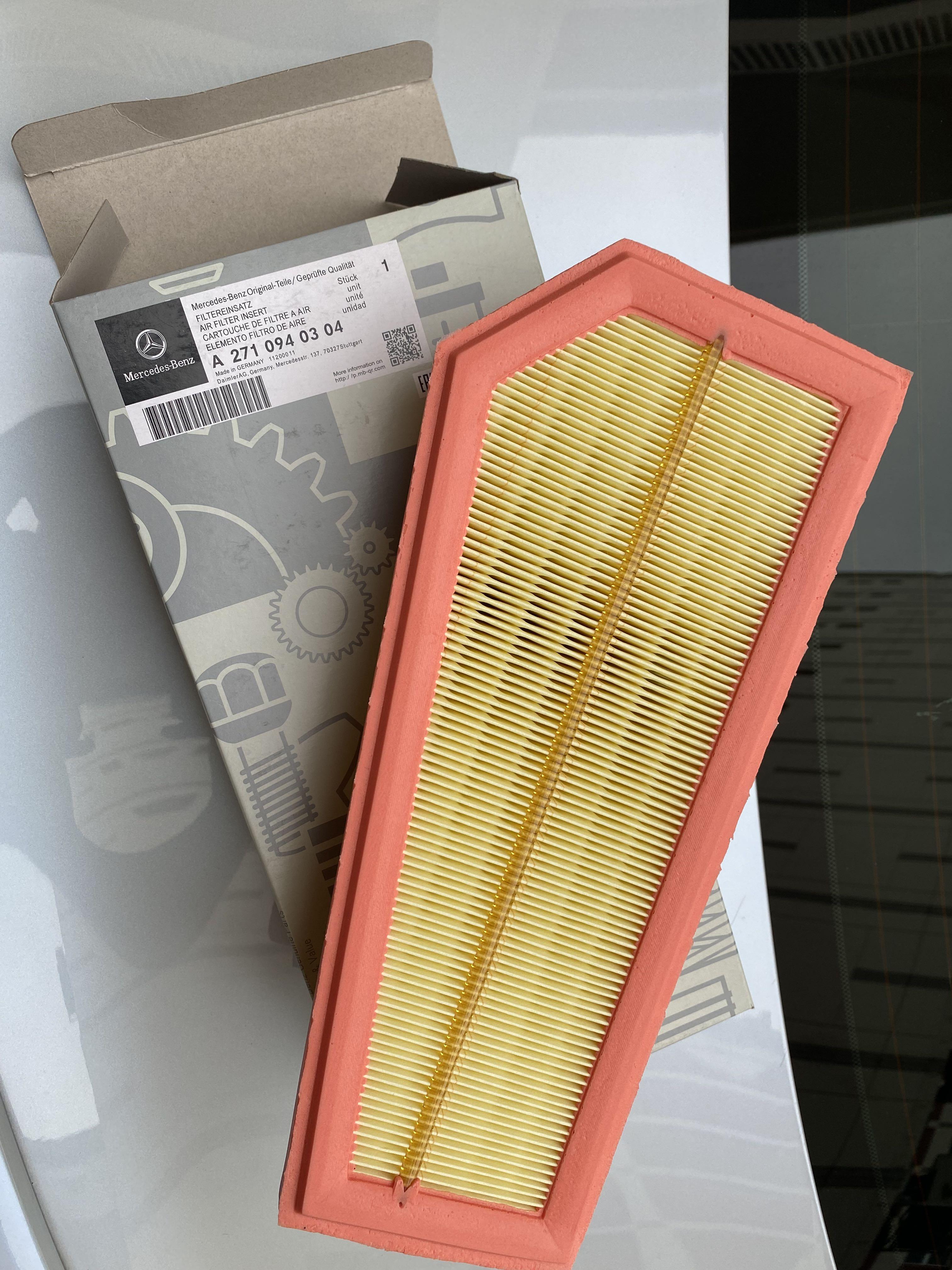 PART NUMBER A2710940304 AIR FILTER ORIGINAL/OEM * W212 / W204 /W207 ...