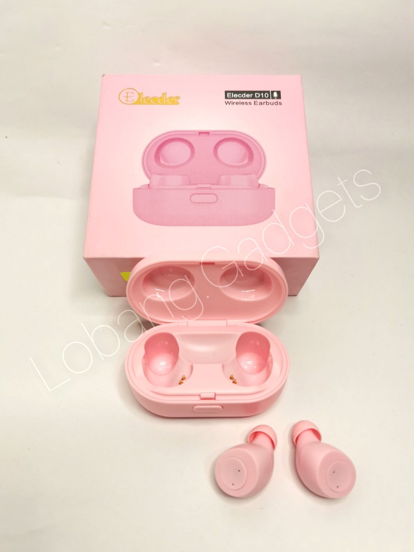 Pink Wireless Earbuds, Audio, Earphones on Carousell