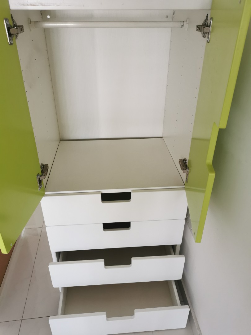 Preloved IKEA wardrobe, Furniture & Home Living, Furniture, Shelves ...