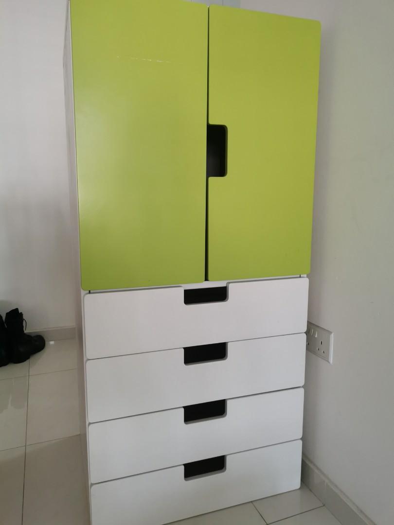 Preloved IKEA wardrobe, Furniture & Home Living, Furniture, Shelves ...