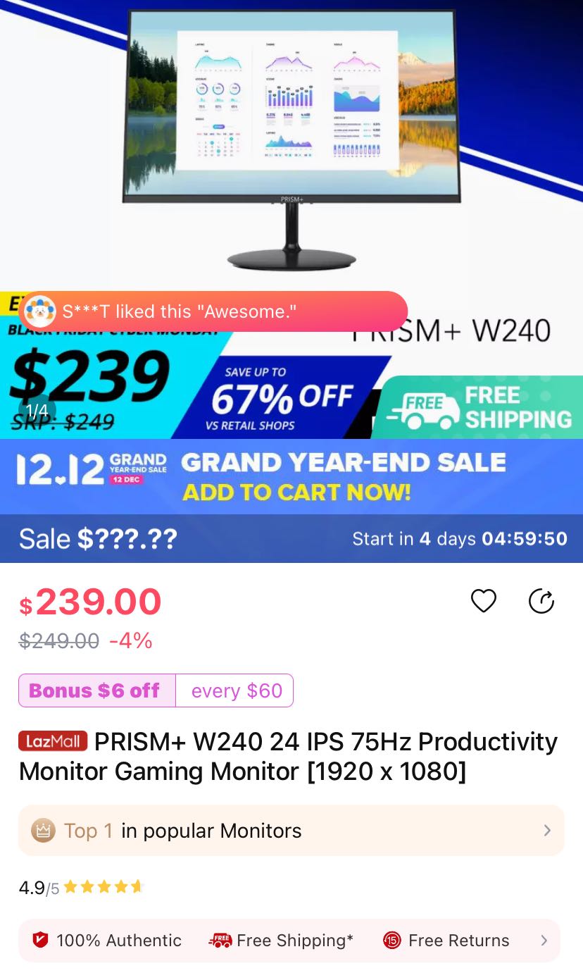 Prism monitor, Computers & Tech, Laptops & Notebooks on Carousell