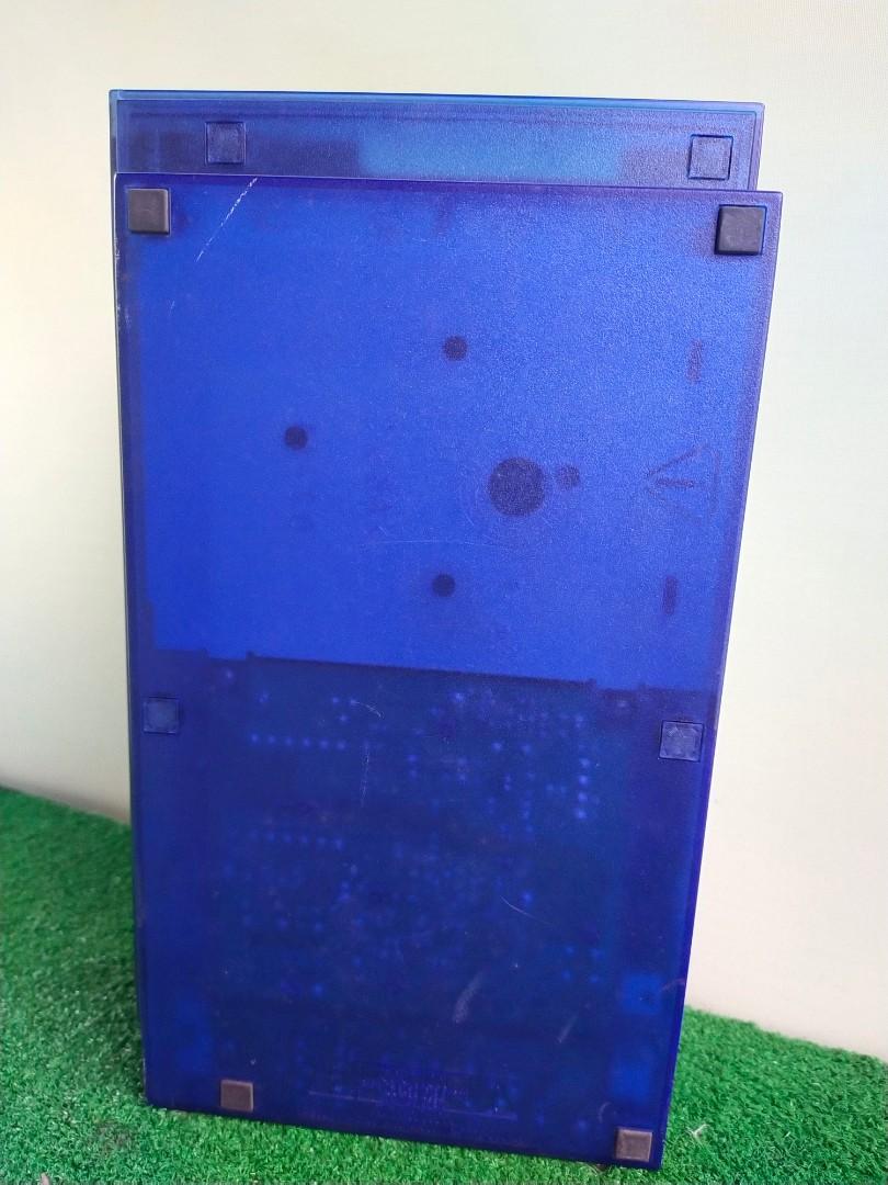 PS2 OCEAN BLUE CONSOLE -AS IS CONDITION, Video Gaming, Video Game ...