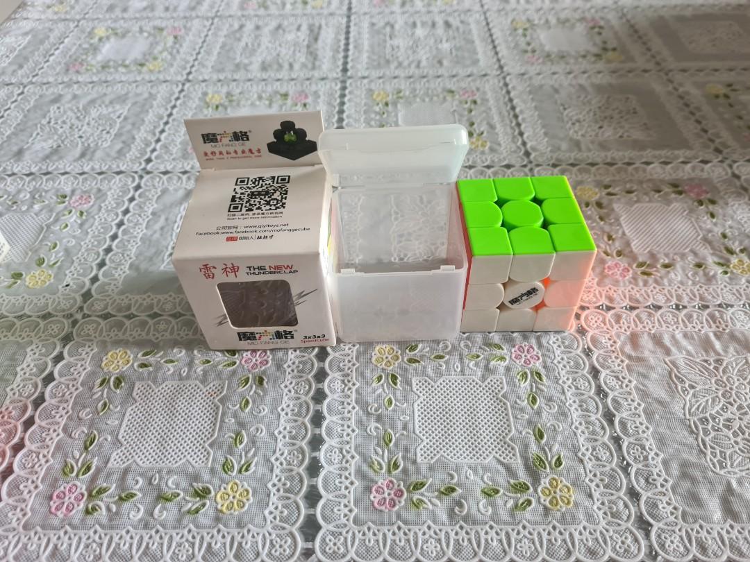 Qiyi New Thunderclap/Thunderclap V2 3x3 Cube Rubiks Cube Mo Fang Ge ...