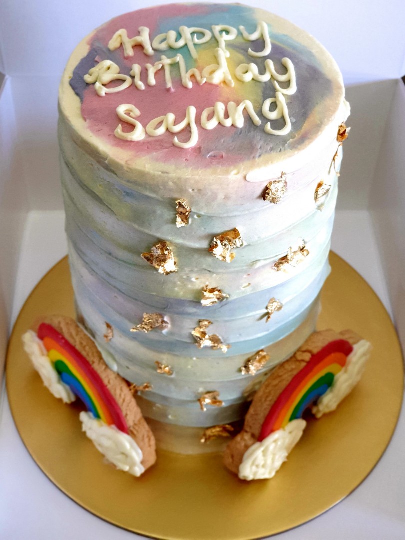 Rainbow Paddle Pop Cake, Food & Drinks, Homemade Bakes on Carousell