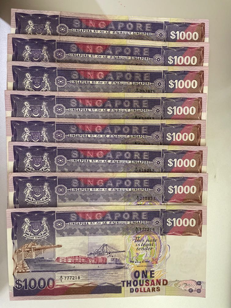 Rare $1000 SGD notes from ship series!, Hobbies & Toys, Memorabilia ...
