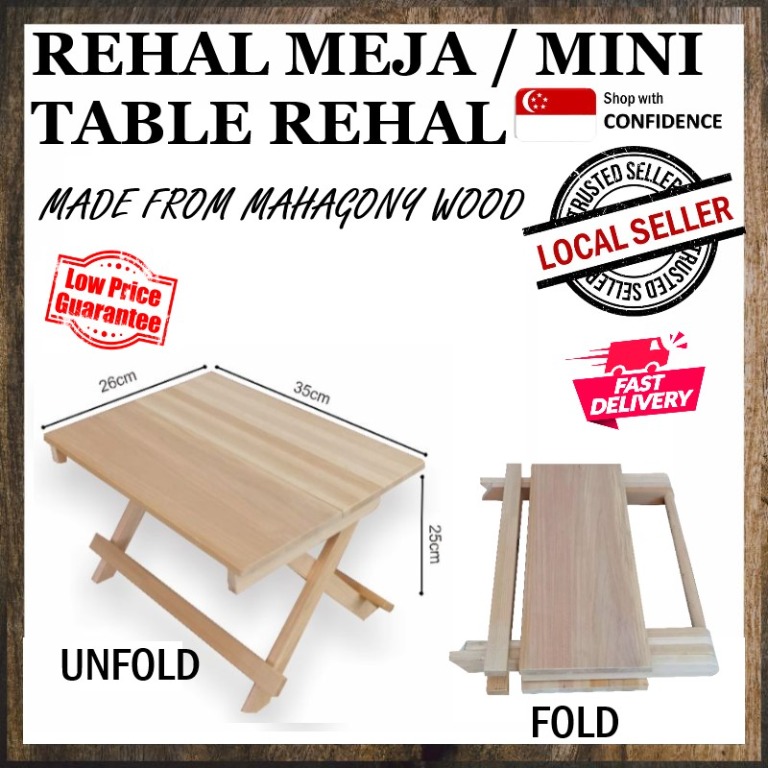 Rehal Meja / Rehal Table For Qur'an, Books , Laptop., Furniture & Home ...