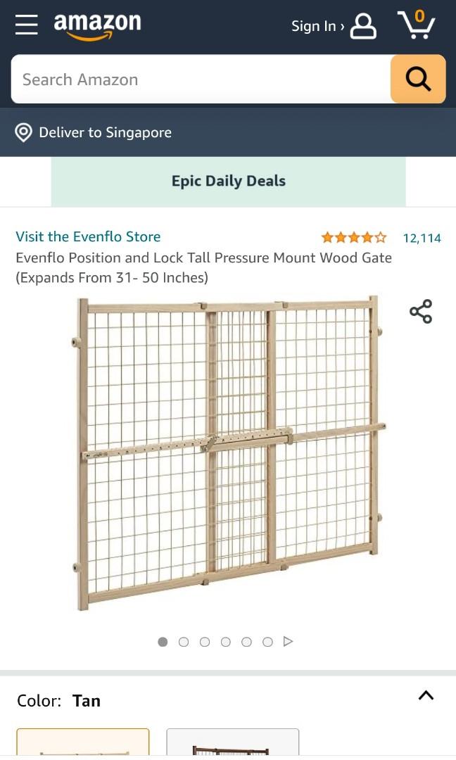 Safety gate baby/pet Evenflo BNIB, Babies & Kids, Baby Nursery & Kids ...