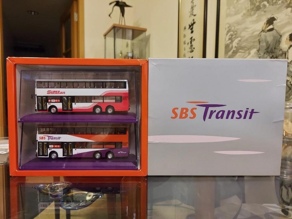 SBS Transit Twin Set 1/76 Volvo Olympian 3 Axle Bus Models Route 28 to ...