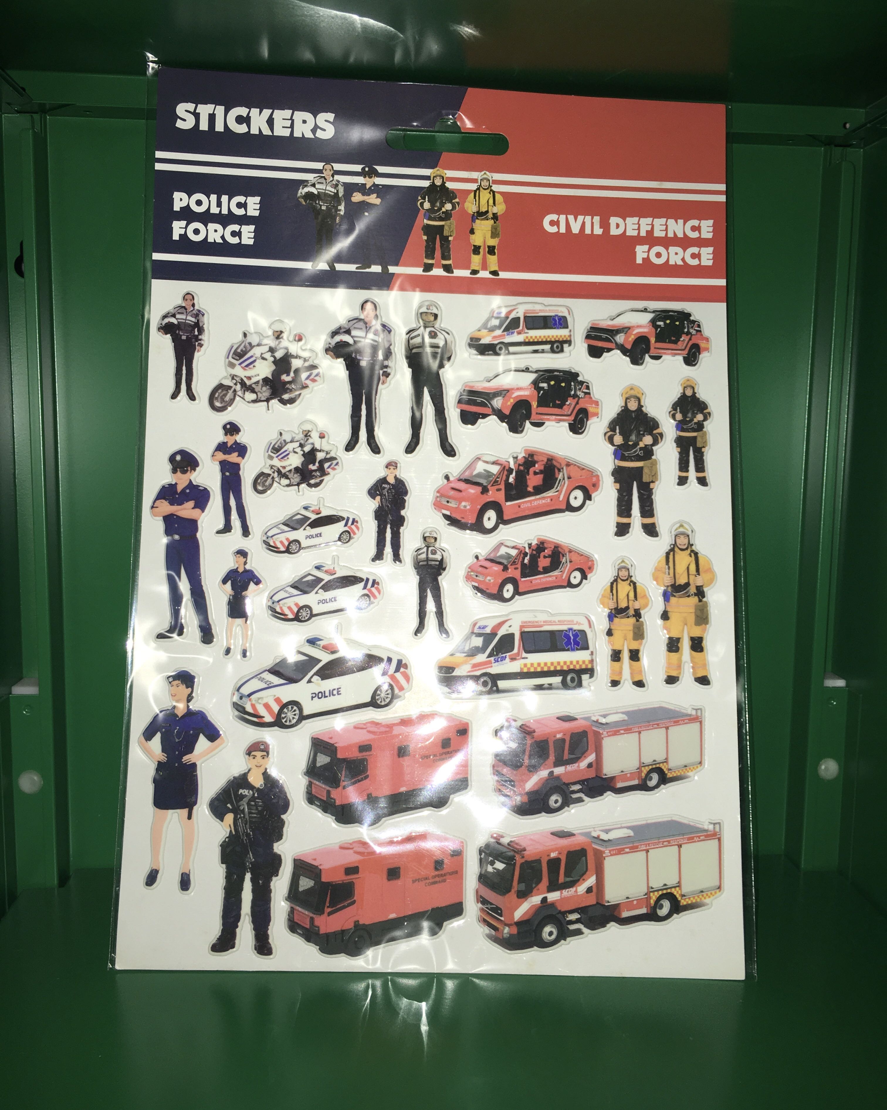 SCDF SPF STICKERS, Hobbies & Toys, Toys & Games on Carousell