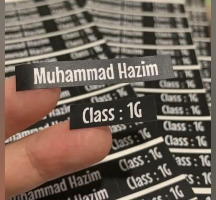 TEXTBOOK Separate name tag class school labels sticker textbook ...