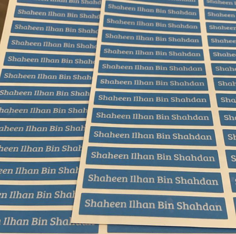 Separate name tag class school labels sticker textbook stationery ...