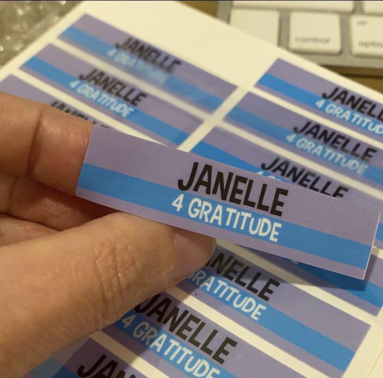 Separate name tag class school labels sticker textbook stationery ...