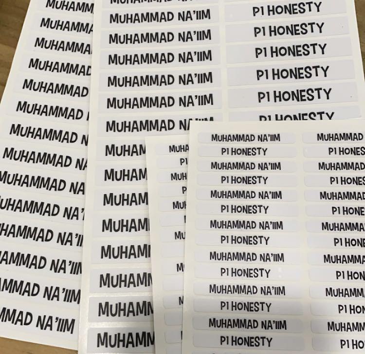 Separate name tag class school labels sticker textbook stationery ...