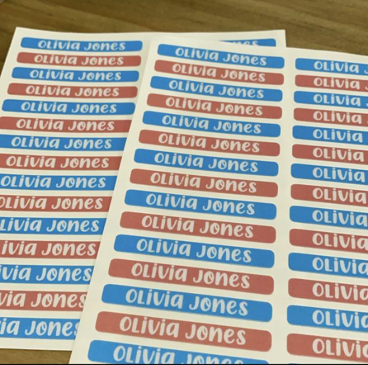 Separate name tag class school labels sticker textbook stationery ...