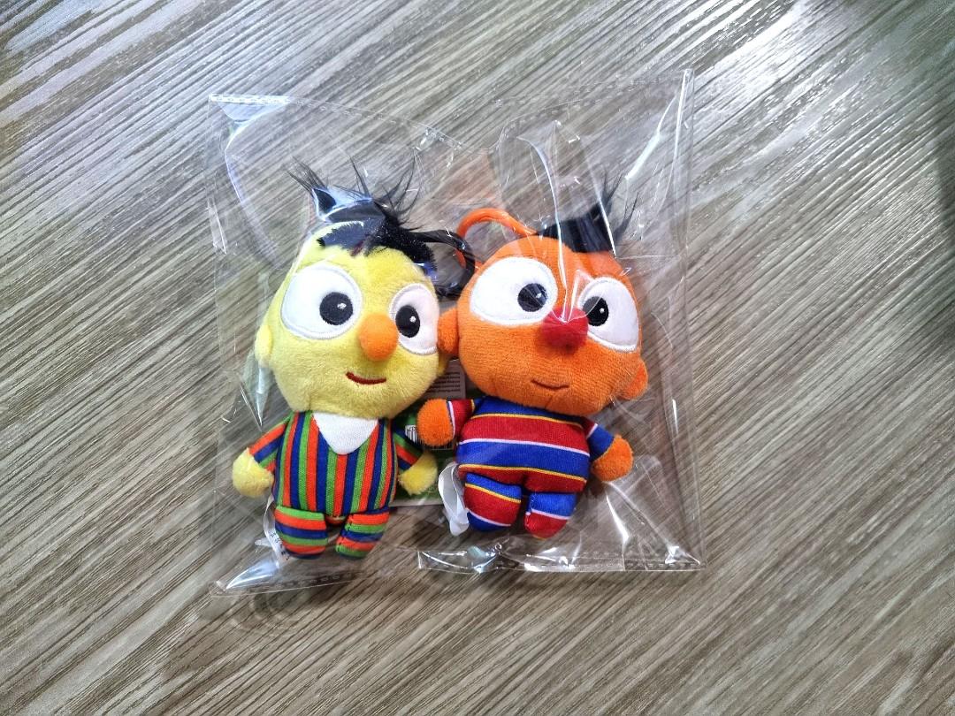 Sesame Street Ernie & Bert keychain plushie, Hobbies & Toys, Toys ...
