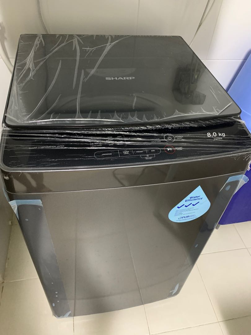 Sharp washing machine 8 kg sharp 8kg washing machine esx858, TV & Home ...
