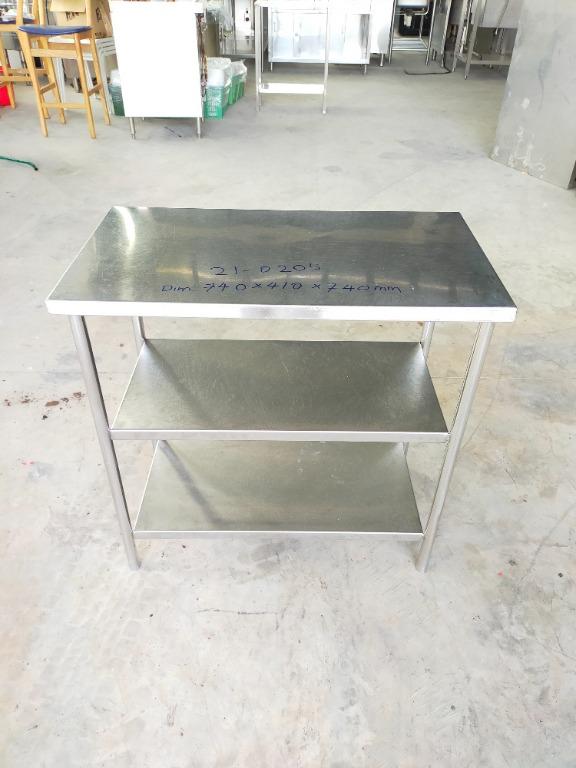 Stainless steel 3 tier work table, TV & Home Appliances, Other Home ...