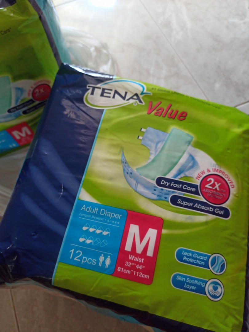Tena Value adult diaper "M" size, Beauty & Personal Care, Sanitary Hygiene on Carousell