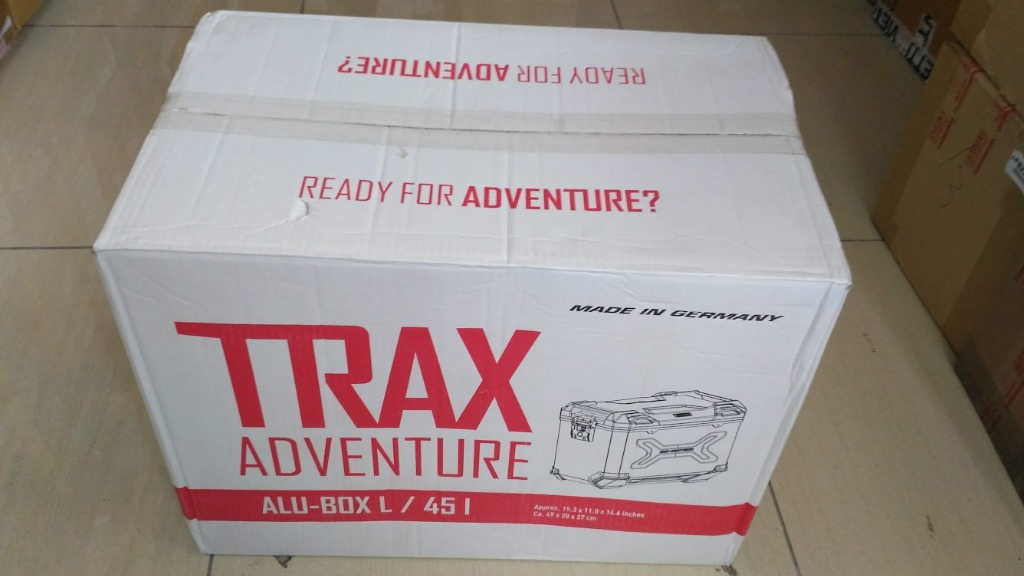 Trax Adventure Alux Box 45l - Black - made in Germany , 電單車買賣 - Carousell