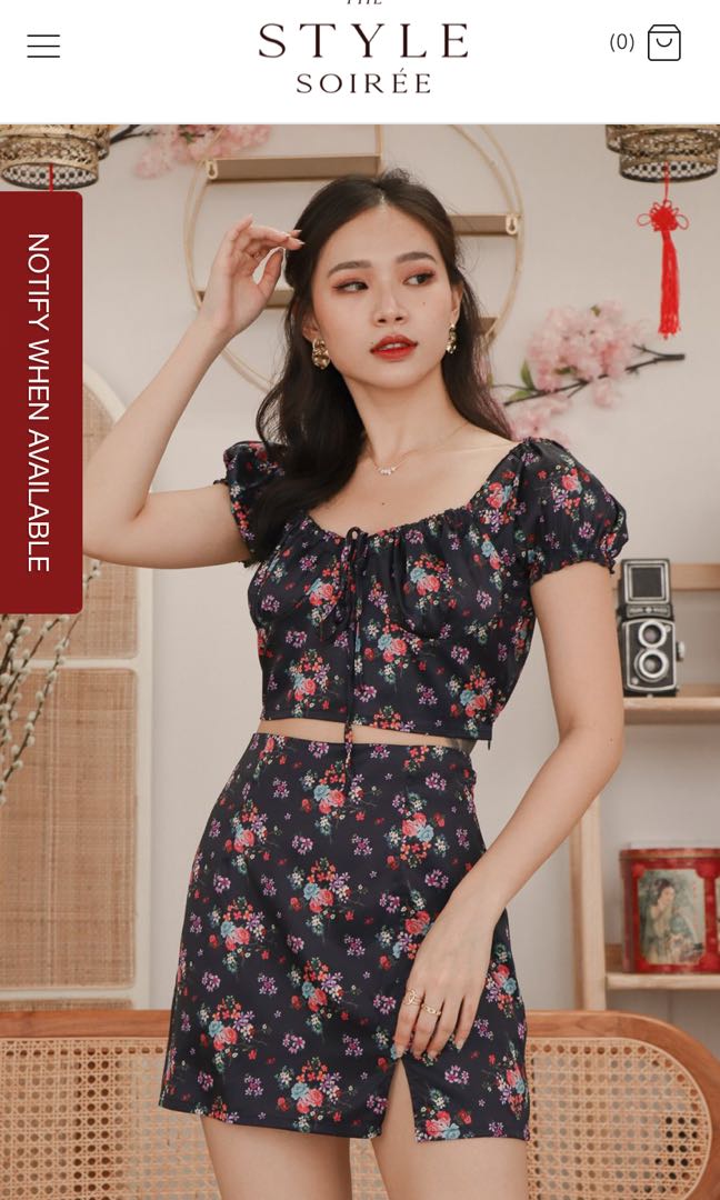 TSS: Bloom Satin Co-ord Set (XS), Women's Fashion, Dresses & Sets, Sets ...