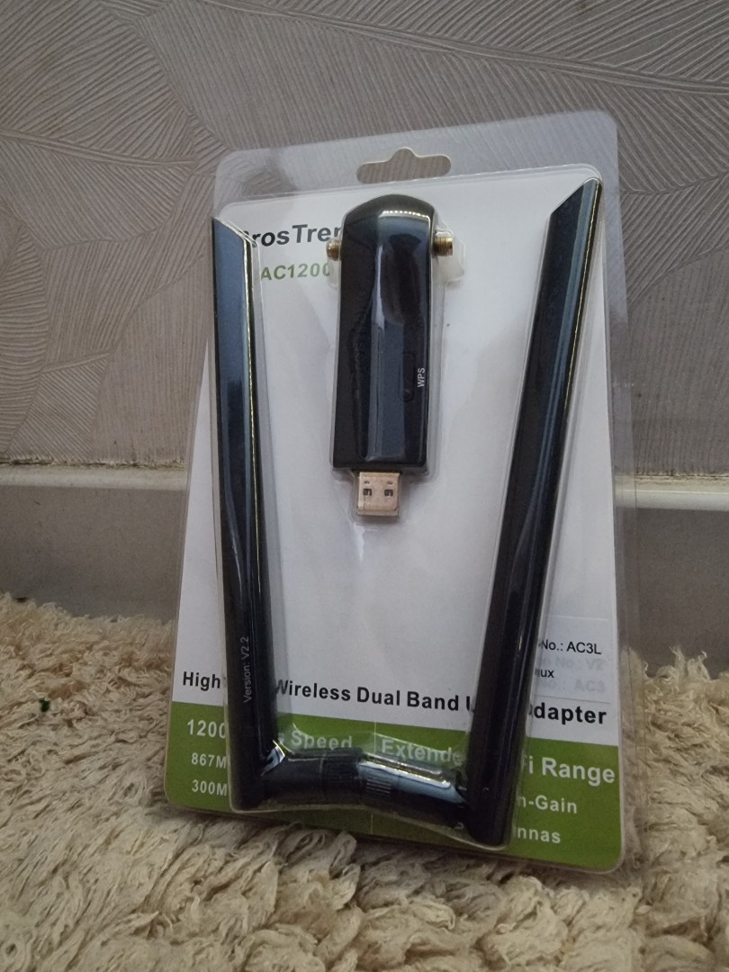 WiFi Adapter 1200Mbps BrosTrend AC1200, Computers & Tech, Parts ...