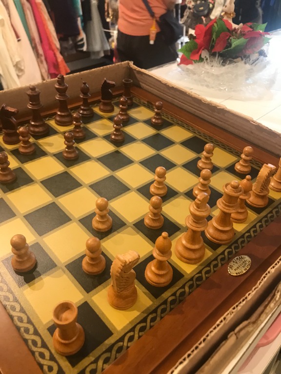 Wooden Chess Dummy Set Made in Italy, Hobbies & Toys, Toys & Games on ...