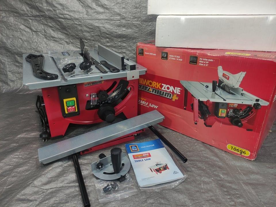 Workzone 1200W Table Saw, Commercial & Industrial, Construction Tools ...