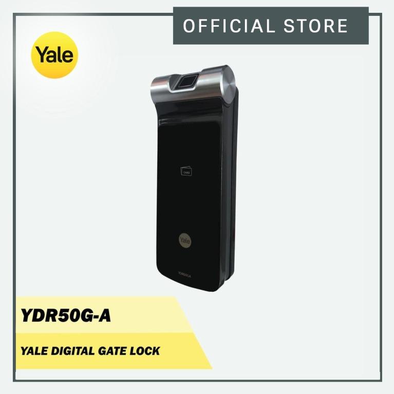 Yale YDR50GA Gate + YDR343 Door Digital Lock Bundle (Free Yale Connect ...