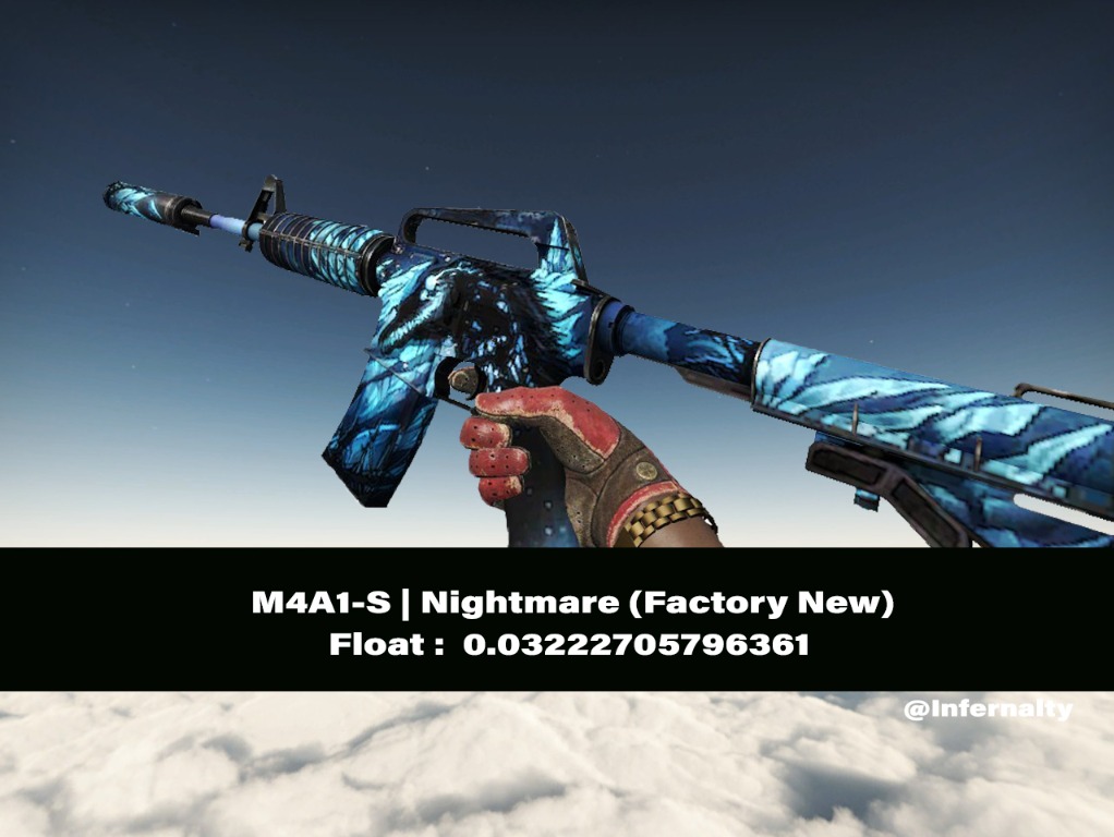 (0.03FV) M4A1-S Nightmare FN CSGO SKINS KNIVES, Video Gaming, Gaming ...