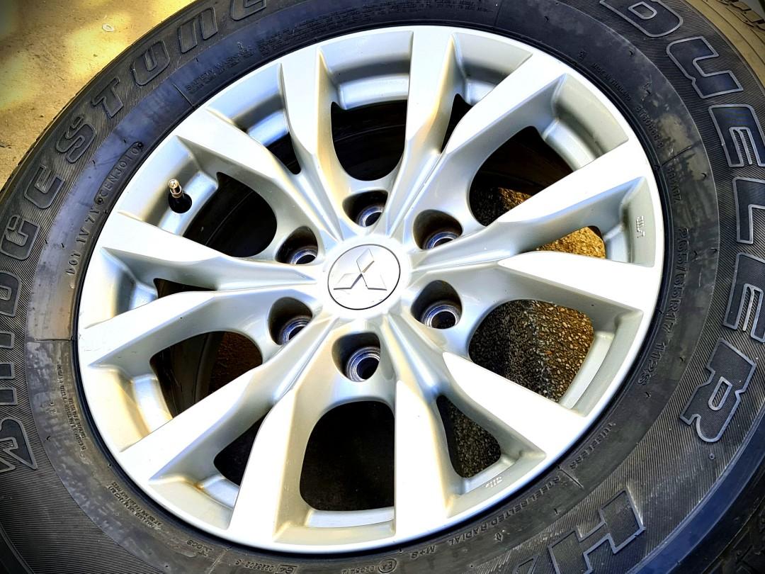 17 Rims Mags with used tires Montero Sport Triton Strada Pajero HiLux ...