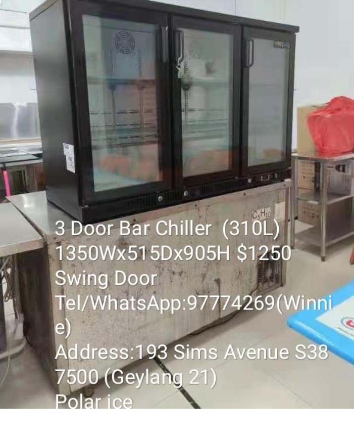 3 Door Bar Chiller, TV & Home Appliances, Kitchen Appliances ...