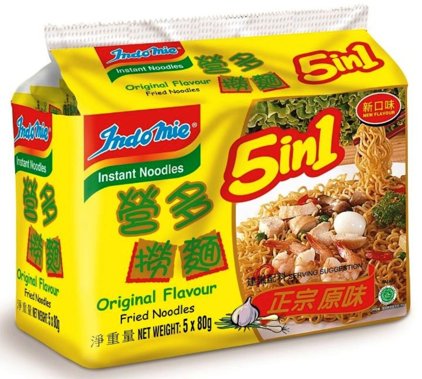 全新 2022年9月28日 營多 Indomie 撈麵 正宗原味 80g x 5 = 400g 拌麵 Instant Noodles 5's ...