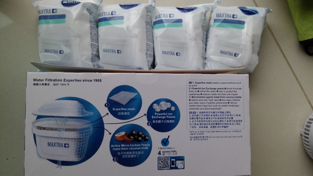 All new BRITA MAXTRA + Filter Cartridge 4 Pcs Pack MicroFlow Technology ...