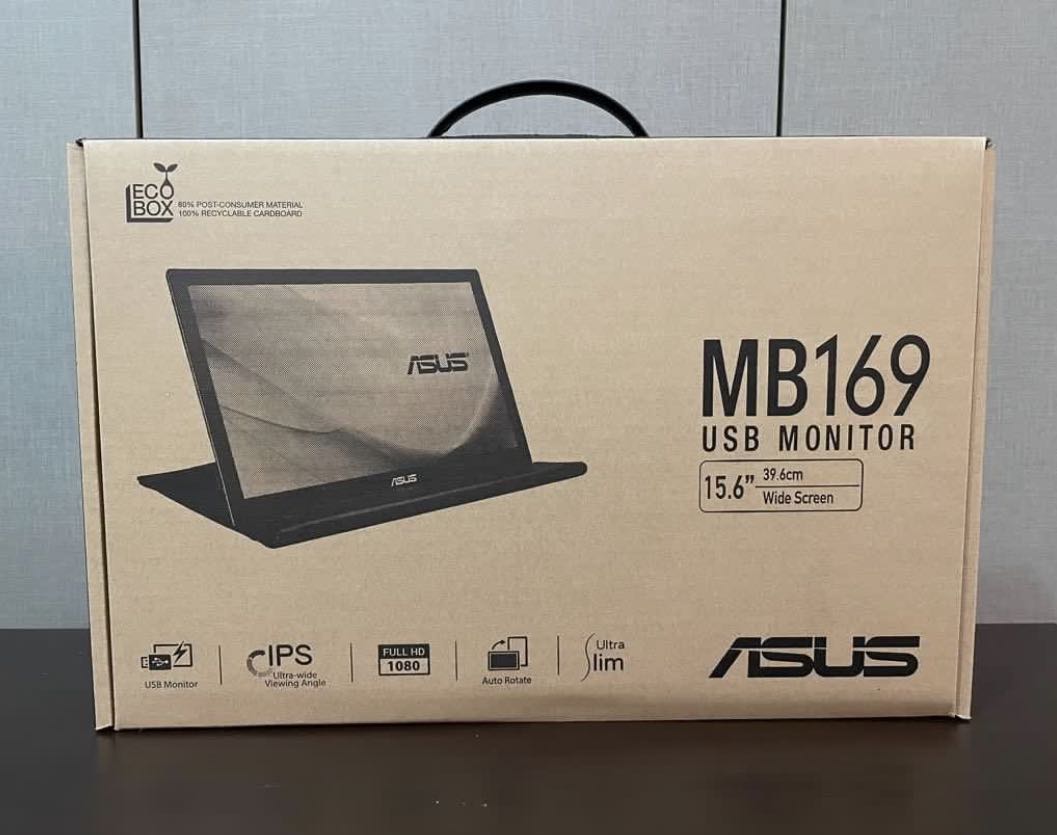ASUS MB169B+ 15.6" Full HD 1920x1080 IPS USB Portable Monitor ...