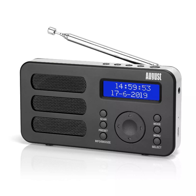 JD225 August MB225 Digital Portable Radio Dab / Dab + / FM Small Radio ...