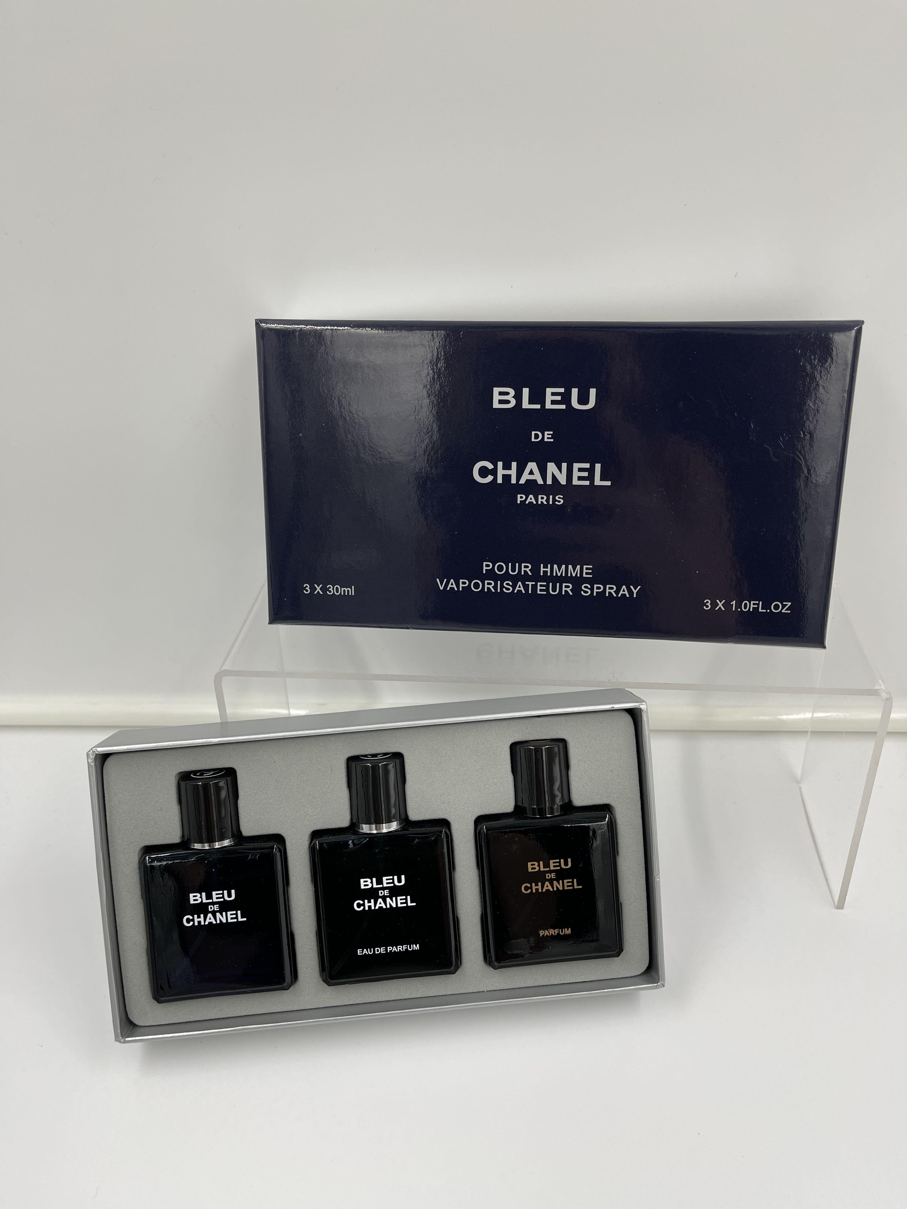 Authentic Chanel Bleu Gift Set with Paperbag, Beauty & Personal Care ...
