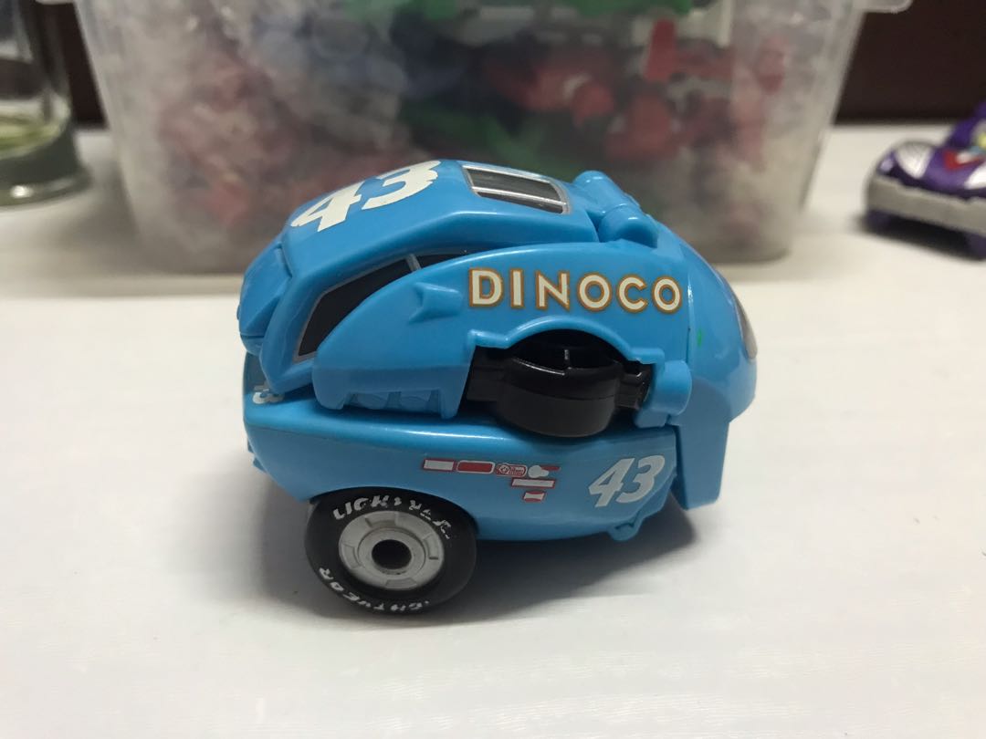 Bandai Hatch & heroes Car lightning mcqueen dinoco version, Hobbies ...