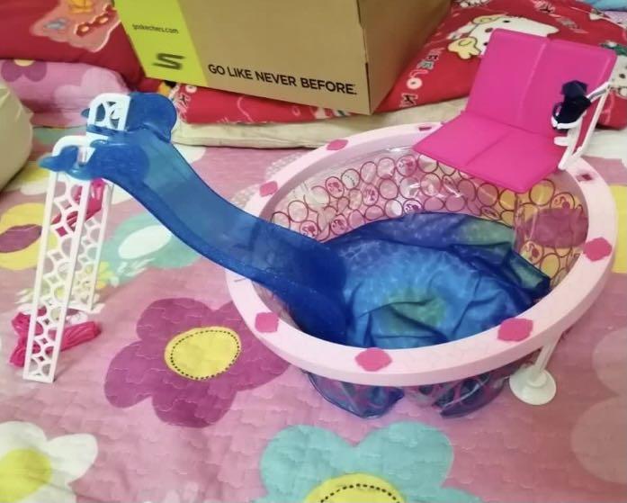 Barbie car and pool, Hobbies & Toys, Toys & Games on Carousell