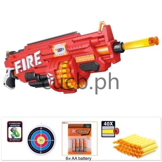 Big Electric Nerf gun fire blaster automatic soft bullet nerf gun w ...