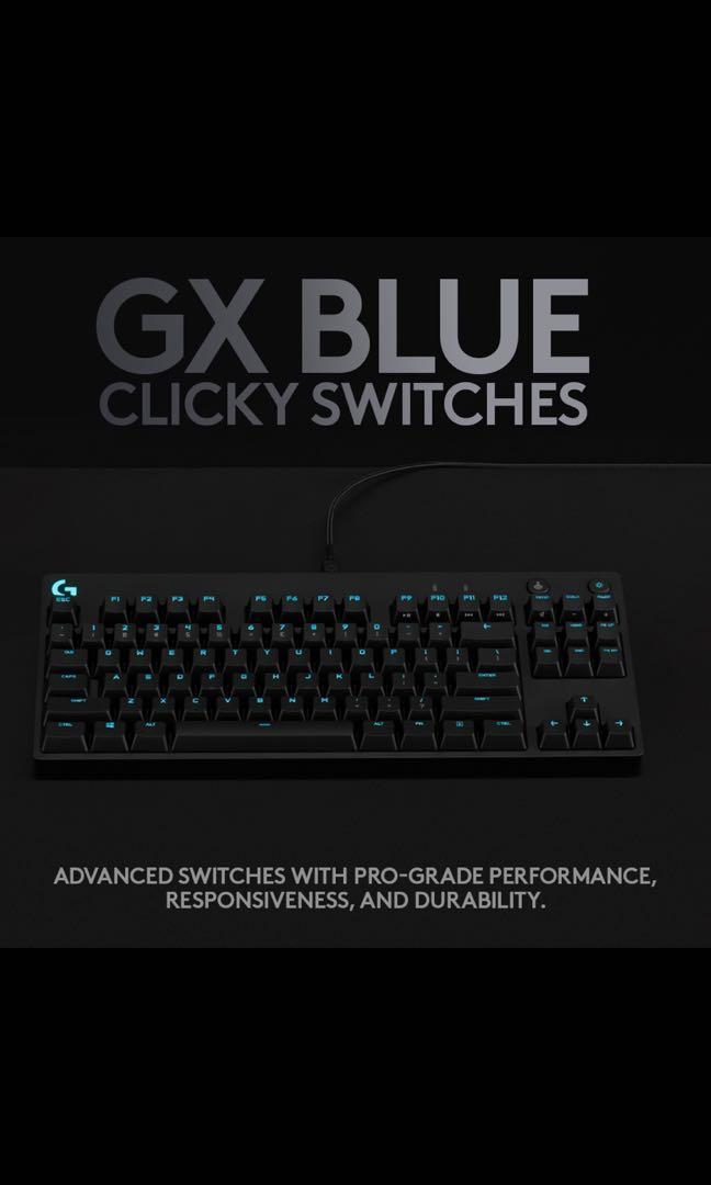 Logitech G Pro (Wired) TKL Mechanical Lightsync RGB Gaming Keyboard (GX ...