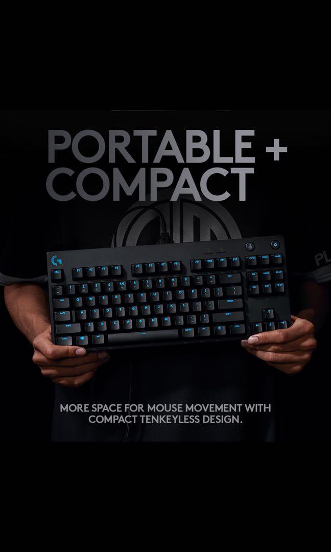 Logitech G Pro (Wired) TKL Mechanical Lightsync RGB Gaming Keyboard (GX ...