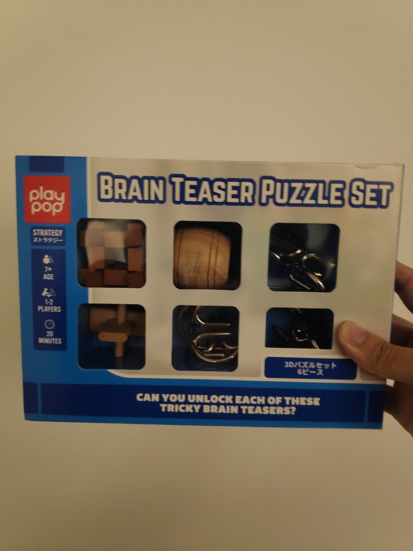 Brain Teaser Set, Hobbies & Toys, Toys & Games on Carousell
