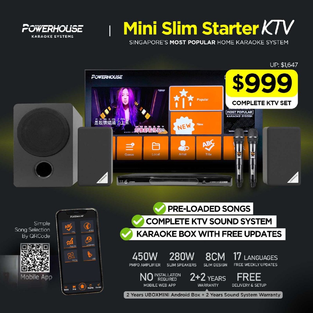 Brand New Powerhouse ktv system worth $999, TV & Home Appliances, TV ...