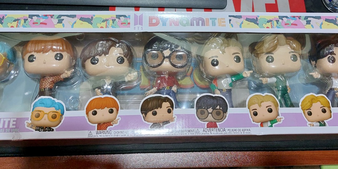 BTS Funko pop Dynamite set Walmart exclusive, Hobbies & Toys ...